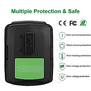 Hanaix 12V 2.5Ah Battery Compatible with RYOBI CB120L CB121L BPL-1220 130503001 130503005 (NOT for CB120N) for RYOBI 12V Lithium Battery