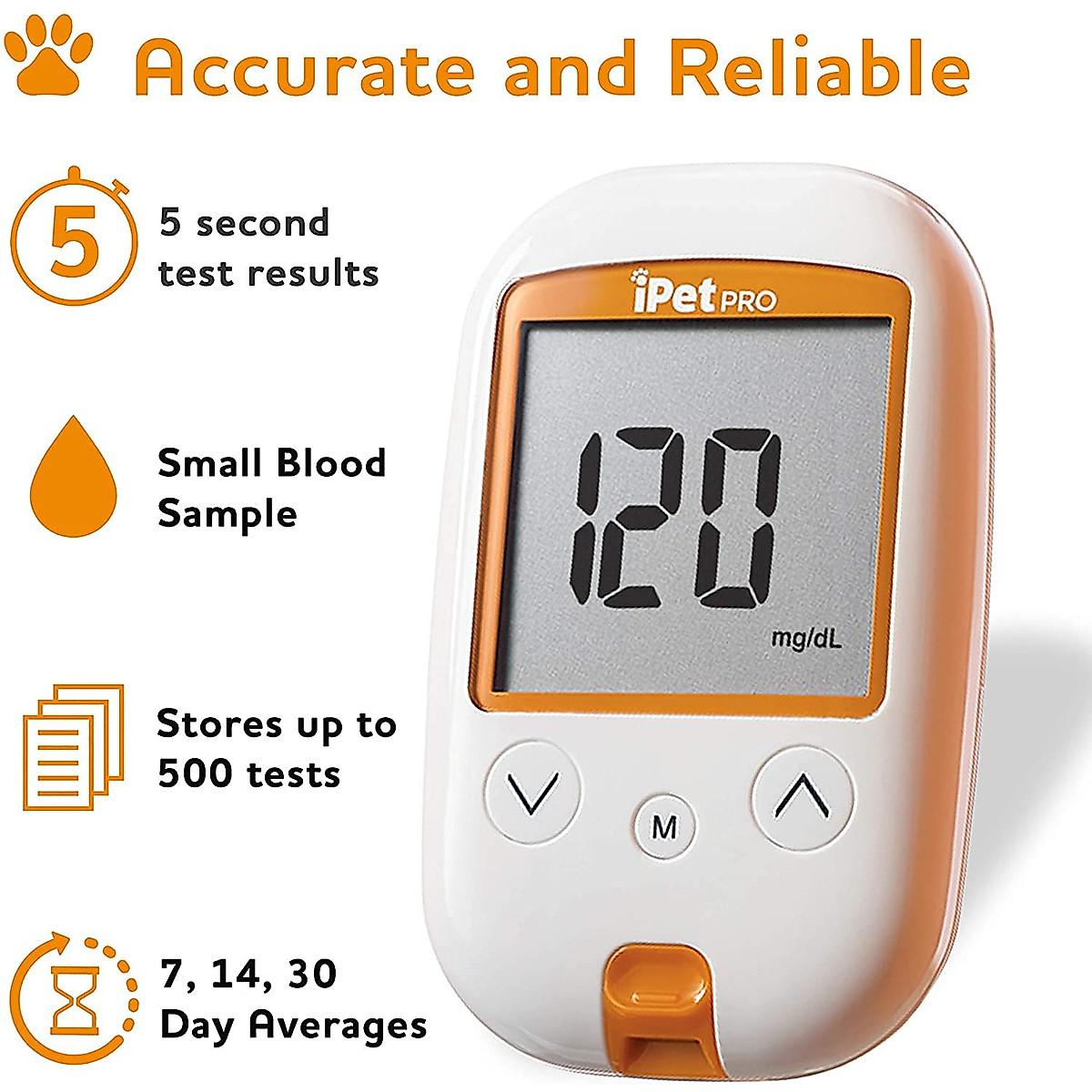 iPet PRO Blood Glucose Test Strips (Blood Glucose 25 ct. Test Strips)