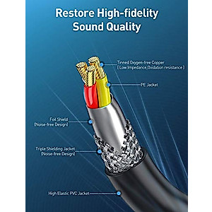 KINGTOP USB C to 3.5mm Audio Adapter, 384khz-32bit USB Type C to 3.5mm Female Stereo Headphone Jack Adapter Compatible with Samsung S20 FE S21 Note 20 Ultra, OnePlus 9, Pixel 5 XL, iPad Pro and More