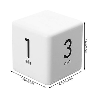 JOYIT Cube Timer 1, 3, 5 and 10 Minutes Countdown Timer, Kitchen Timer, Outdoor Timer, Workout Timer