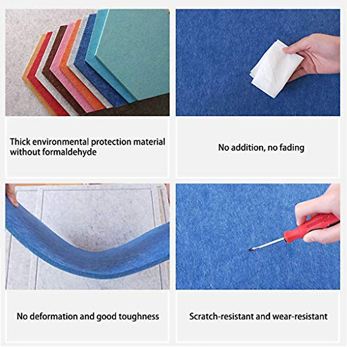 Wall decoration 4 Pieces of Abstract Decorative Wall Stickers,Living Room TV Background, self-Adhesive Office memo Photo Board