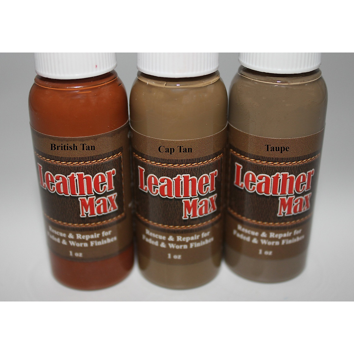 Leather Repair Kit/Leather Color Kit/Cleaner/Color Restorer/Sponge Applicator (Leather Repair) (Vinyl Repair) (Leather Dye) (Taupe)