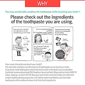 TNTN MOM'S - Toothpaste (5ea) & Toothbrush (5ea) Set for Pregnant Women | SLS Free & Fluoride Free | Grapefruits Scent Toothpaste, Ultra fine Toothbrush | Good for a Morning Sickness Relief