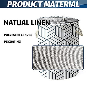 Hampers for Laundry Collapsible Clothes Baskets with Easy Carry Handles and Drawstring Waterproof Storage Organizer Perfect for Kids Boys Girls Toys Room, Bedroom, Nursery, Home, Gift Basket - 38L