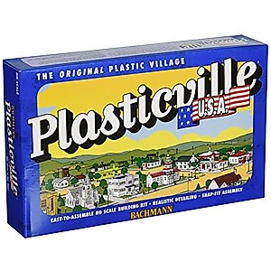 Bachmann Trains - PLASTICVILLE U.S.A. BUILDINGS – CLASSIC KITS - FARM BUILDINGS with ANIMALS - HO Scale