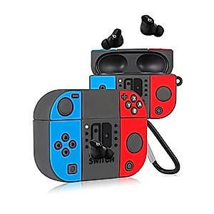 Jowhep Case for Beats Studio Buds Fashion 3D Design Stylish Silicone Cover Trendy Kawaii Funny Cool Fun Unique Wireless Powerbeats Cases for Beats Earbuds Headphones for Girls Boys Teen Switch