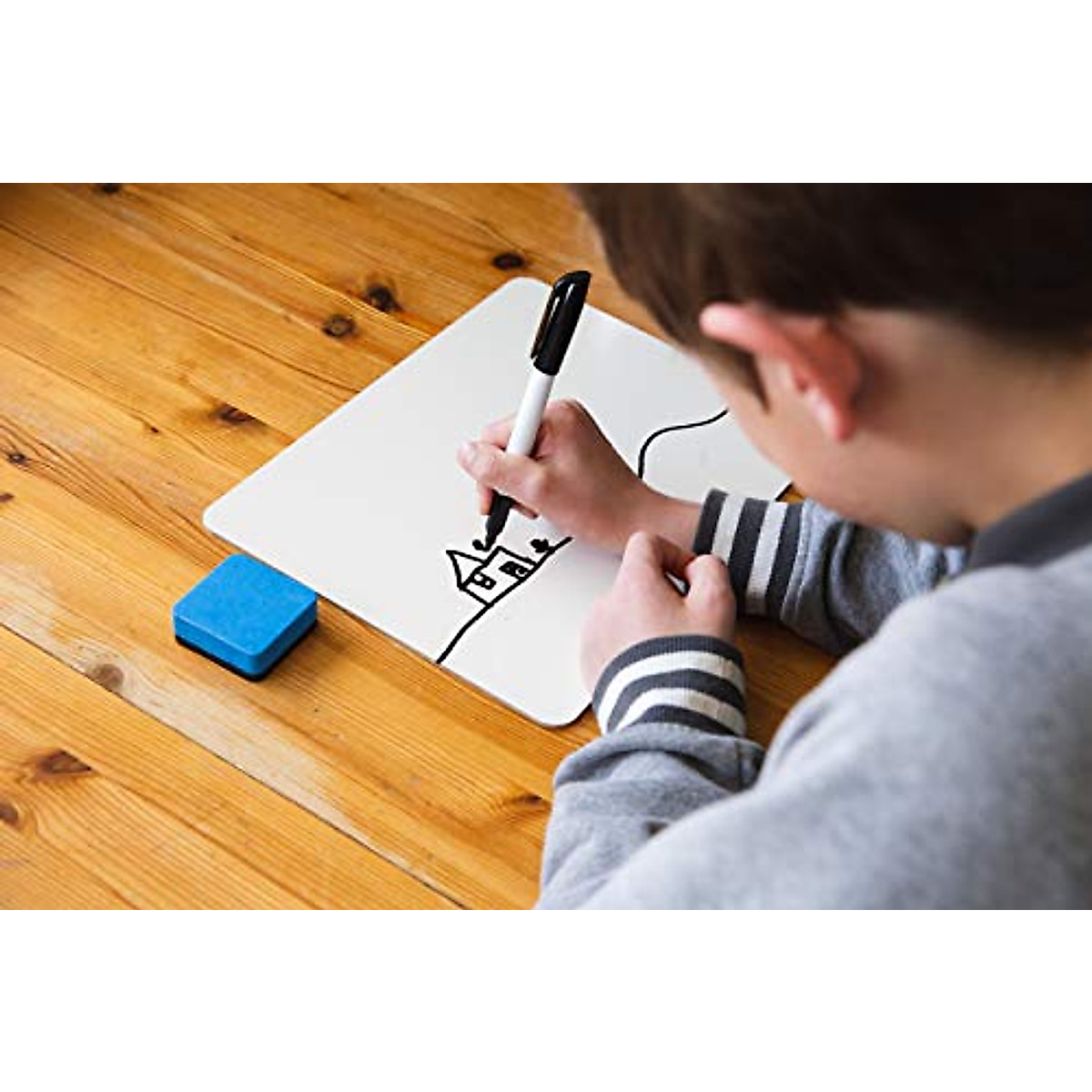 Dry Erase Boards [30pc Double Sided] Lapboards with ClearWipe Coating! Small White Boards - 9" x 12" Mini White Boards for Students, Classroom Teacher Supplies