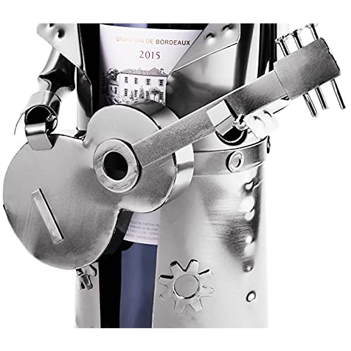 BRUBAKER Wine Bottle Holder Rockstar Guitarists, Guitar Player - Decoration