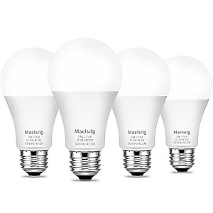 LED 12V Light Bulb, 100W Equivalent, Soft White 2700K, 13W 1200 Lumens, 12 Volt AC/DC, Non-Dimmable, E26 Base, Low Voltage Light Bulbs for Boat, RV, Shed, Off Grid Cabin, and Solar Power, 4-Pack