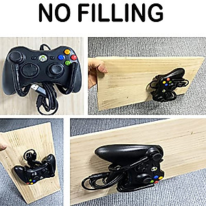Universal Game Controller Holder Stand,Mini Wall Mount Organizer Rack Hanger Hook- Strong & Flexible, for PS3/PS4/PS5/Xbox 360/Xbox One/S/X/Elite/Series S/Series X Controller,etc - NO Controller