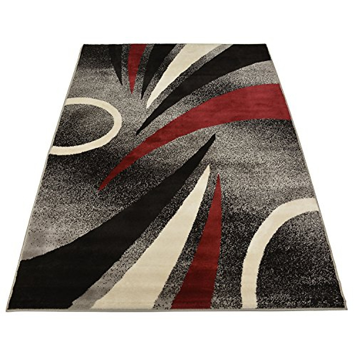 Comfy Collection New Stripes Design Area Rug Modern Contemporary Rug 3 Color Options (Grey, 18" X 30" Mat)