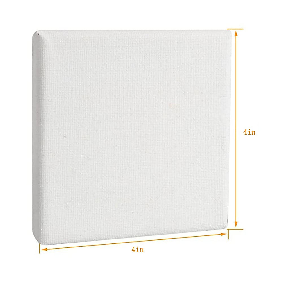 Mini Canvas Picture Frames 4x4 Inch 12 Pack, Stretched Small Canvas for Painting, Painting Canvas Square Canvas, Crafts for Kids