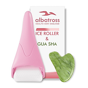 Ice Roller for Face,Gua Sha Facial Tools, Skin Care for Face Wrinkles and Puffiness, Self Facial Massage Tools
