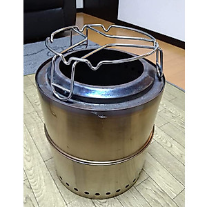 CAMPINGMOON Camping Campfire Trivet Cooking Stand Open Fire Tripod MS-69 Stainless Steel