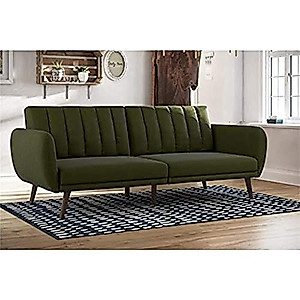 LJMXG Sofa Futon - Upholstery and Wooden Legs