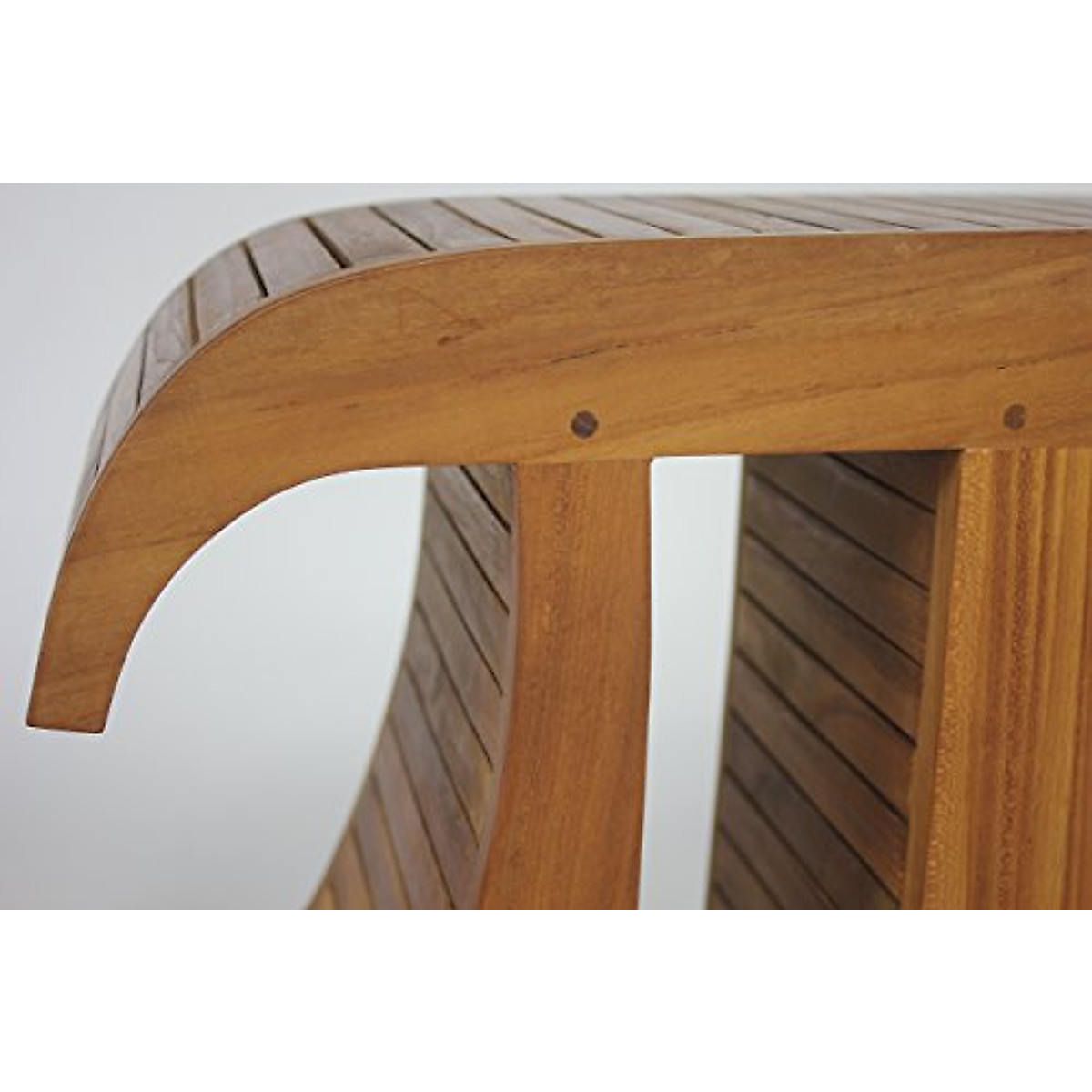 AquaTeak Patented Pi-Shaped Teak Bench