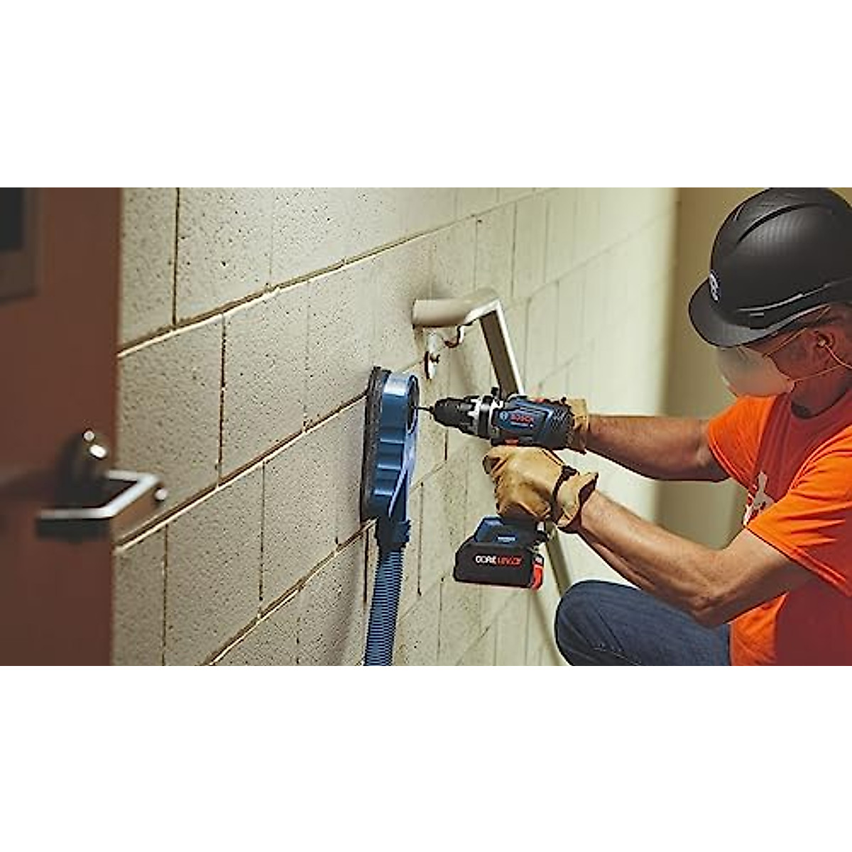 BOSCH GXL18V-260B26 18V 2-Tool Combo Kit with 1/2 In. Hammer Drill/Driver, 1/4 In. and 1/2 In. Two-In-One Bit/Socket Impact Driver, (1) CORE18V 8 Ah Battery and (1) CORE18V 4 Ah Battery