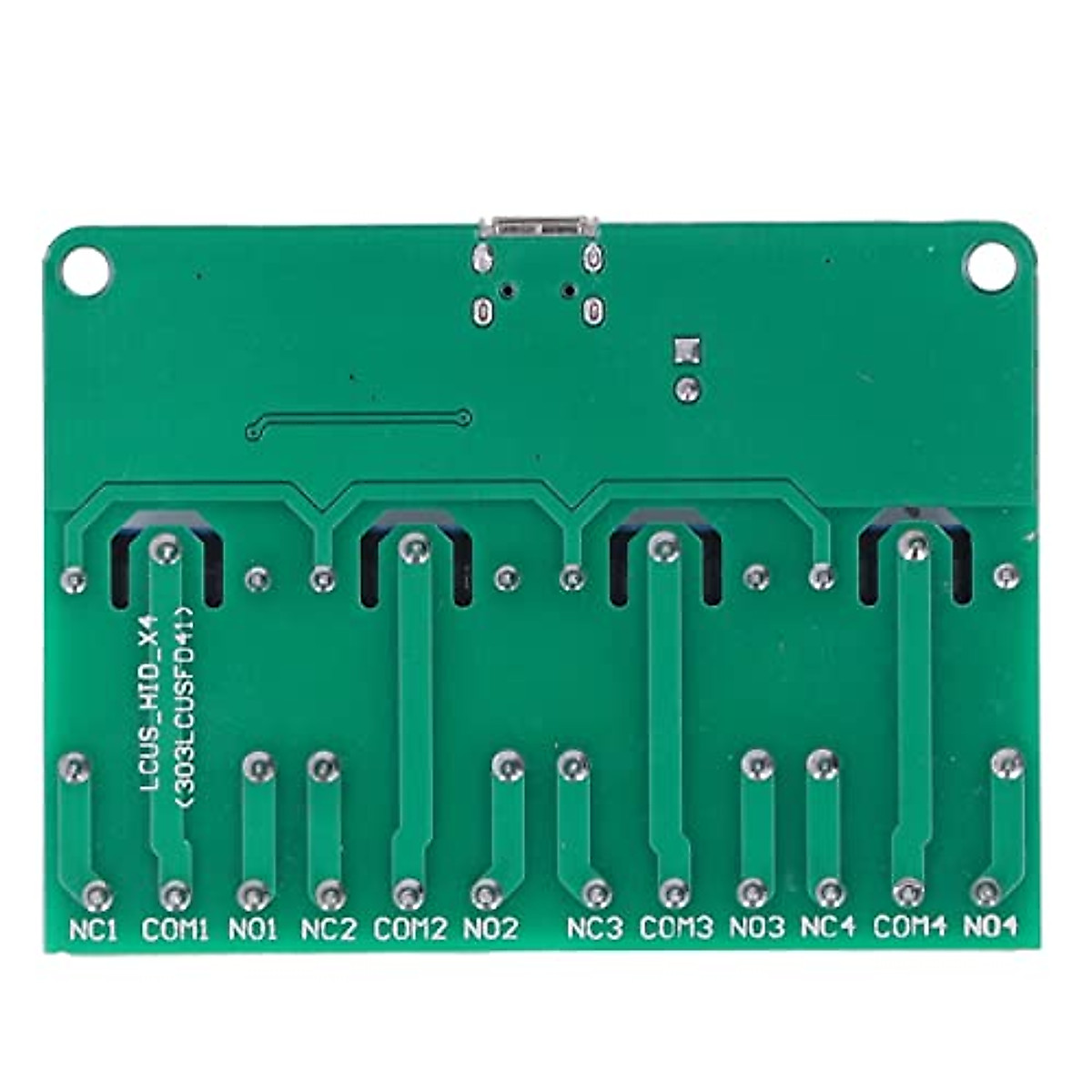 4 Channel Relay Module, Send Serial Commands PCB 10A 250VAC Overcurrent Protection USB Relay Expansion Board Drive Free Intelligent Control for PC