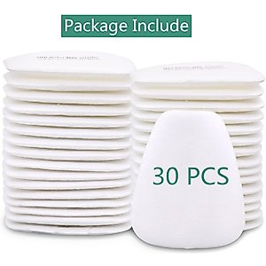 30PCS Filter Cotton of Respirator - Spray Paint Dust-Proof Anti-Particles for 6200, 6800, 7502 Series Gas Respirator (5N11)