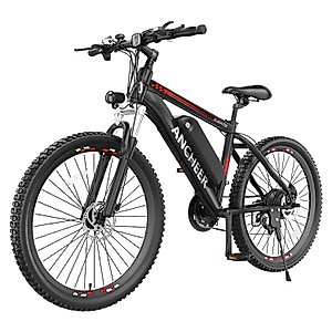 ANCHEER Electric Bike for Adults, 500W EBike, 48V 500WH Removable Battery, 3.5H Fast Charge, 21-Speed Gears, 26 * 2.1" Electric Mountain Bike, Color Display, Cruise Control, Ebikes for Adults