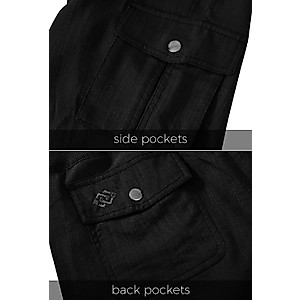 MoFiz Hiking Cargo Shorts for Women Outdoor Quick Dry Athletic Shorts for Boating Camping with Pockets Black