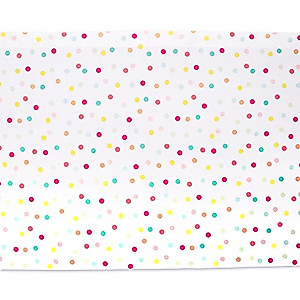 DII Polka Dot Party Print Tabletop Collection Reusable & Machine Washable, Table Runner, 14x72, Multicolor Confetti Dots