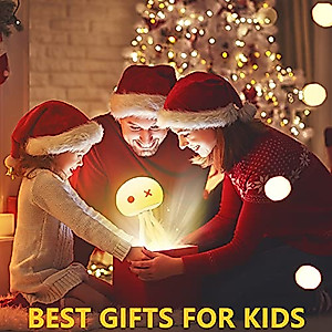 Cute Kids Night Light for Baby Toddler Teens, Dimmable Rechargeable Silicone Bedside Lamp with Flexible Tripod, Kawaii Nursery Night Lights for Breastfeeding, Soft Eye Caring, Tap Control (White)