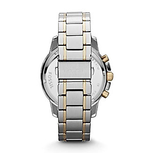 Fossil Men's Dean Quartz Stainless Steel Chronograph Watch, Color: Gold/Silver (Model: FS4795IE)