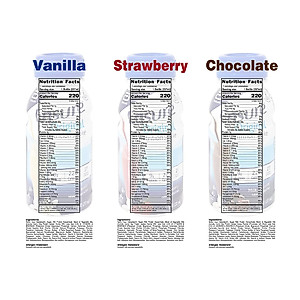 Ensure Original Milk Chocolate, Vanilla & Strawberry Flavors| Nutrition Shake With Fiber | Meal Replacement Shake to Boost Energy is Gluten Free | 8 Fl OZ Pack of 7 | Packaged with a Can of water to help keep you Stay Hydrated - Limited Edition