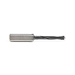 Amana Tool - 204005 Carbide Tipped Brad Pt. Boring Bit R/H 5mm Dia x 70mm Long x 10mm Sh