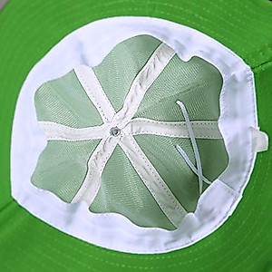 SAOROPEB Frog Hat for Adult Teens, Cute Bucket Hat, Cotton Funny Fisherman Men Women Green