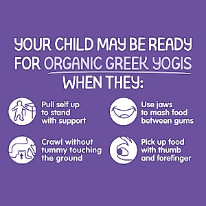 Happy Baby Organics Baby Snacks, Greek Yogis, Freeze Dried Yogurt &Veggie Fruit Snacks, Gluten Free Babies 9+ Months, Blueberry & Purple Carrot, 1 Ounce