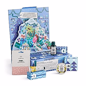 The Body Shop 24-Piece Holiday Beauty Advent Calendar, 24-Piece Holiday Gift Set
