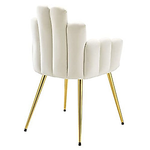 Modway Viceroy Dining Chairs, Gold White