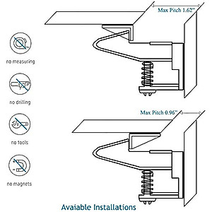 McKain Toilet Locks Child Safety - Bathroom Baby Proof Toilet Lid Lock for Children Under 3 Years No Tools Needed Easy Installation (2 packs)