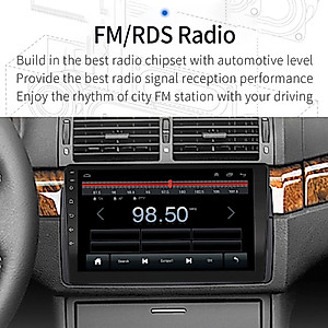 for BMW-3-Series-E46-1999-2004,with 1G RAM 32G ROM Bluetooth GPS Navigation Touch Screen EZoneTronics,9 inch Capacitive Touch Screen High Definition ezone-e46-132