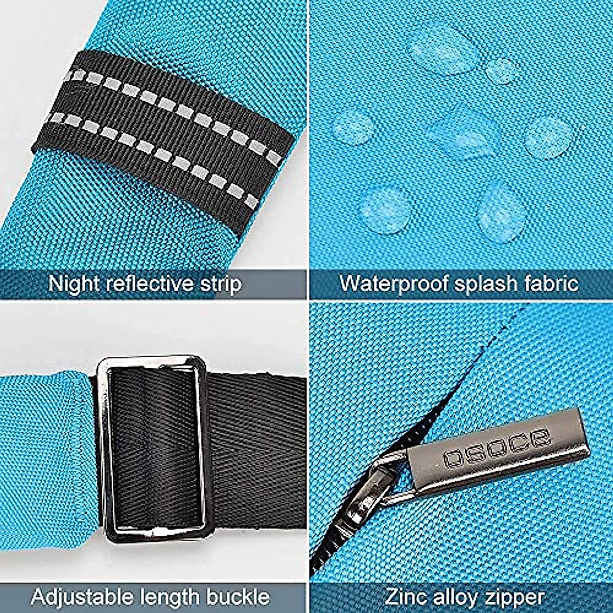 OSOCE Anti-Theft Waterproof Shoulder Backpack Sling Chest Crossbody Bag Cover Pack Rucksack Bicycle Sport