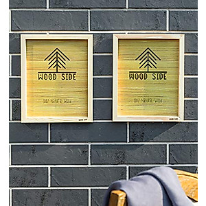 Wood Side Wooden Poster Picture Frame 16x20-100% Natural Eco Unfinished Solid Pine Wood with Thick Borders for Wall Mounting Photo Frame