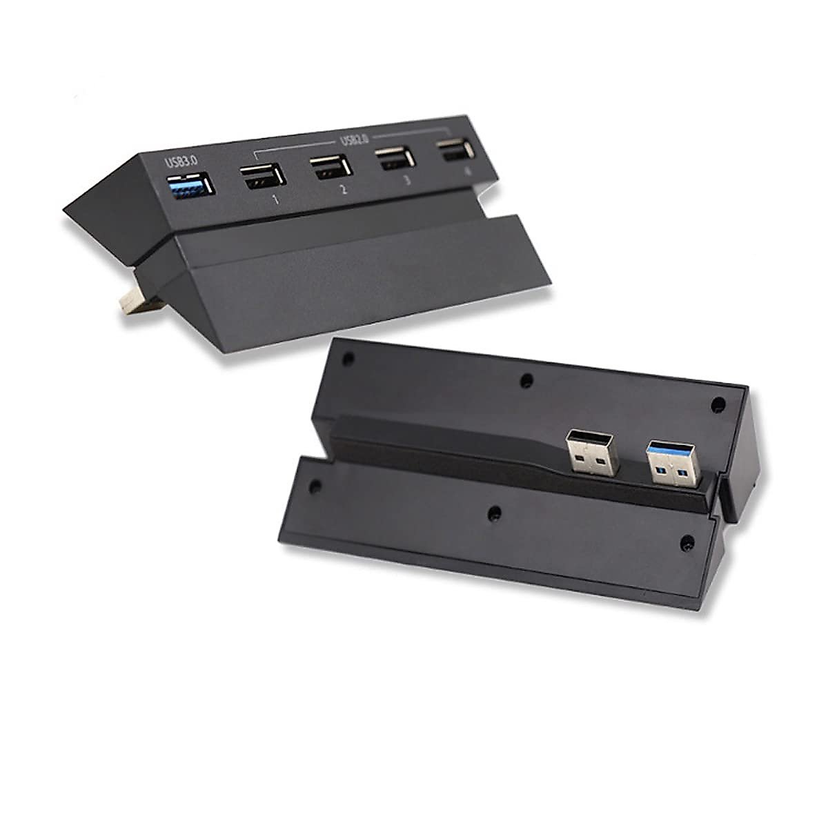 LinaLife PS4 USB Hub 3.0-5-Port USB 3.0 & 2.0 Extension Adapter for PlayStation 4 ps4 Not for PS4 Slim, PS4 PRO Edition Gaming Console
