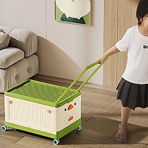 Plastic Storage Box with Building Baseplate Lid and Removable, Stackable Storage Box for Building LEGO Block, Storage Clear Storage Container for Organizing Bead, Tool, Sewing