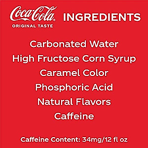 Coca Cola Original, 12 Fl Oz Cans, 24 Pack