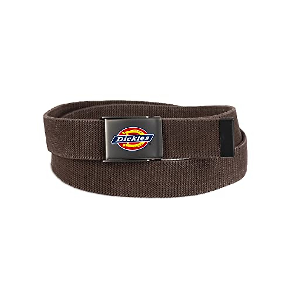 Dickies Men’s Cotton Web Belt with Military Logo Buckle