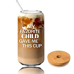 eoscasely Gifts for Mom from Daughter, Son- 16OZ Iced coffee Cup Gift for Mother's Day, Christmas gift for mom，Mom birthday gift, best mom ever gift, mom cup