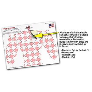 WraptorSkinz Skin Wrap compatible with Sony PS5 DualSense Controller Houndstooth Pink (CONTROLLER NOT INCLUDED)