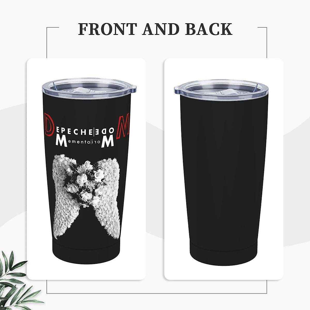 KMATELONE Depeche Music Mode Cup Stainless Steel Vacuum Insulated Travel Mug With Lid and Straw Cups Thermal Coffee 20 Oz