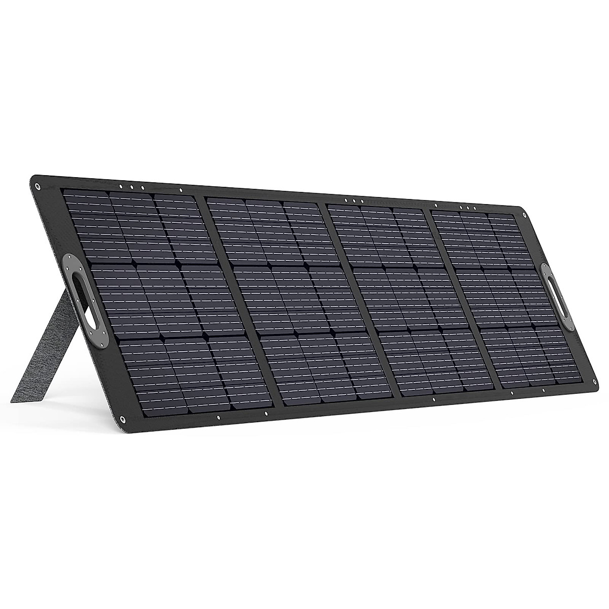 JustNow 200W Portable Solar Panel High Efficiency Foldable Kickstand Waterproof IP67 for Portable Power Station Camping Trip Outdoor