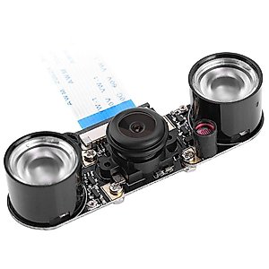 Fosa Camera Module For 3/2/B Wide Angle Fisheye Lens With Fill Light 160 Degrees 5MP 1080P OV5647 Sensor HD Video Webcam Supports Night Vision SC15