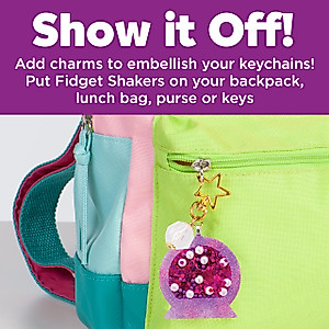 Creativity for Kids Resin Fidget Shakers - Create 3 Sensory Keychains, DIY Crafts for Kids Age 8-10+, Neon, 3" x 3"