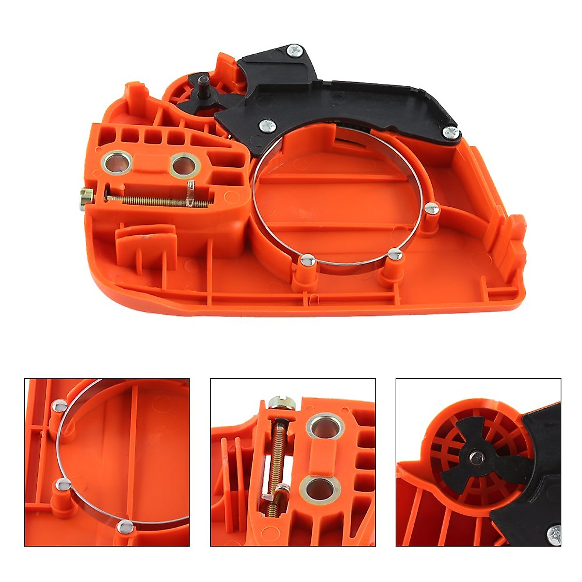 Chainsaw Bar Chain Brake, Clutch Sprocket Cover Chain Brake Electric Chainsaw Craftsman Chainsaw Chain Saw Assembly Fits for Husqvarna 350 235 235E 236 240 Chainsaw
