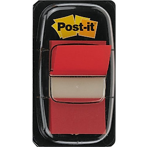 Post-it Designer Combi Dispenser with 12 Pads Pop-up Notes 76x76mm & 1x25mm Index Sample Pack,Red